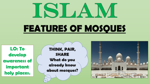 RE - Islam - Features of Mosques! | Teaching Resources