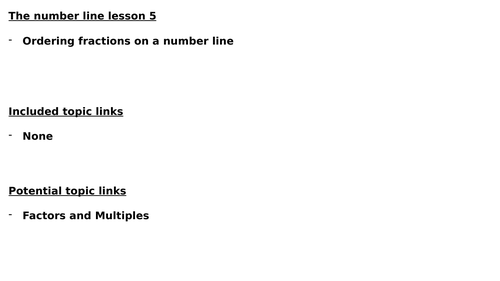 Number Line L5 - Comparing fractions on a number line | Teaching Resources