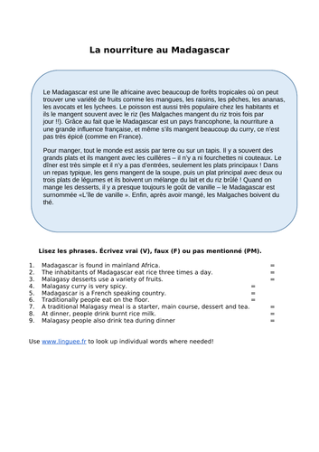 Le monde francophone project (5 lessons) | Teaching Resources