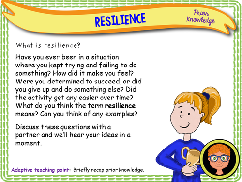 Resilience, setbacks and unhelpful thinking | Teaching Resources