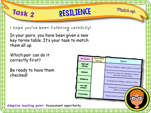 Resilience, setbacks and unhelpful thinking | Teaching Resources