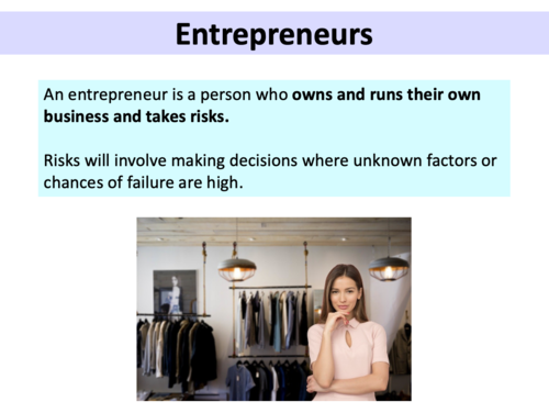 The Role of Enterprise - GCSE (9-1) Business | Teaching Resources