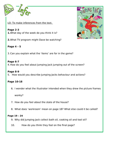 Jumping Jack - Purple Band | Teaching Resources