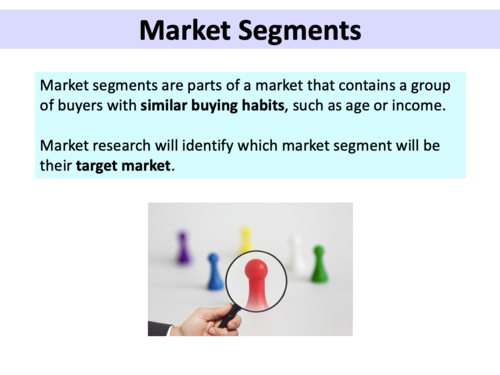 Market Segmentation - GCSE (9-1) Business | Teaching Resources