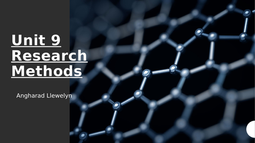 BTEC Unit 9 - Research Methods | Teaching Resources