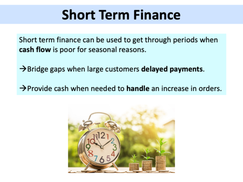 Sources of Finance - GCSE (9-1) Business | Teaching Resources