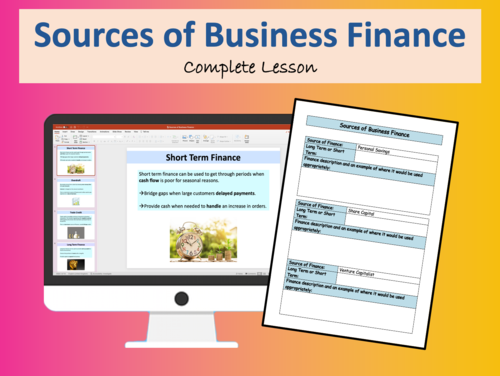 Sources of Finance - GCSE (9-1) Business | Teaching Resources