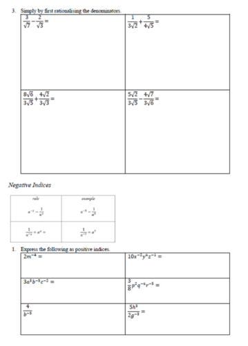 Year 10 Maths Revision Booklet | Teaching Resources