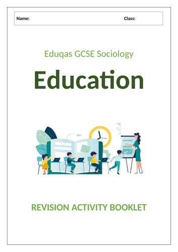 Eduqas GCSE 9-1 Sociology: Education revision activity booklet ...