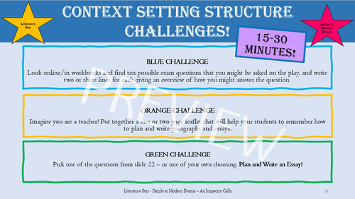 An Inspector Calls PLANNING AND WRITING PPT 53 SLIDES | Teaching Resources