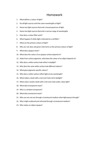 AQA GCSE Physics (9-1) - P14 Light - P14.3 - Light and colour FULL ...