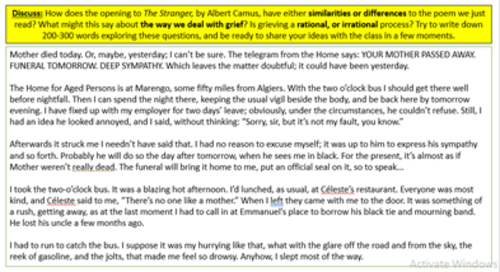 From Long Distance by Tony Harrison - Lesson Activities - CIE Poetry ...