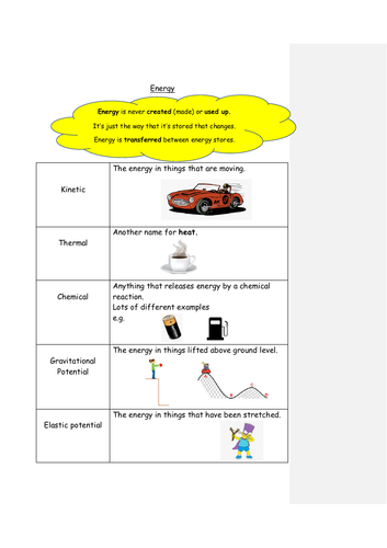 Physics Key Word Booklet | Teaching Resources