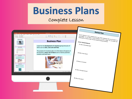 Business Plans - GCSE (9-1) Business | Teaching Resources