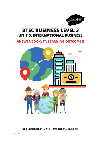BTEC Business Unit 5: International Business Learning Outcome B ...