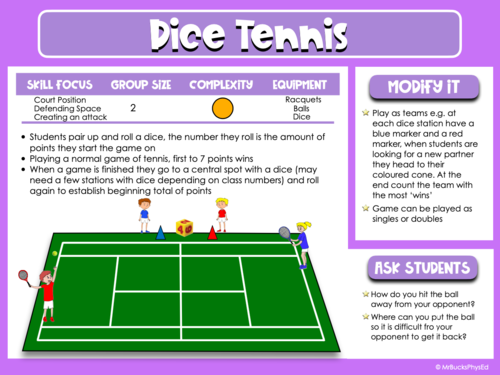 Physical Education - Net and Court Games | Teaching Resources