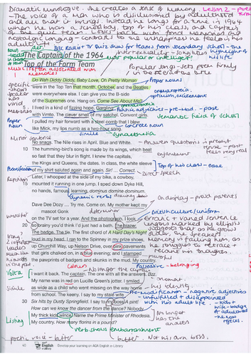 A Level English Lang and Lit Duffy Poems annotations | Teaching Resources