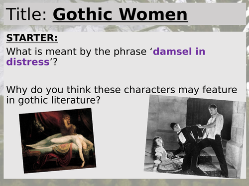 Gothic Writing SOW | Teaching Resources