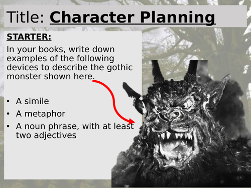 Gothic Writing SOW | Teaching Resources