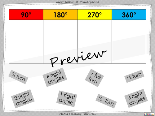 Calculating Angles Around a Point - Year 5 | Teaching Resources