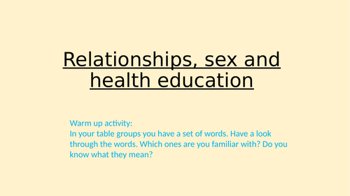 Year 6 - Sex, relationships and health education powerpoint | Teaching ...
