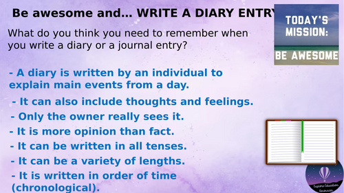 KS2 Diary Writing Unit – 5 Outstanding Lessons | Back-to-School Viking ...