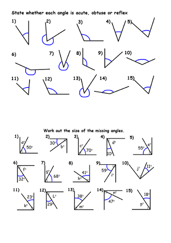 Angle Facts | Teaching Resources