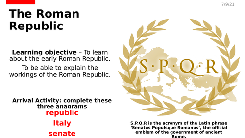 The Roman Republic | Teaching Resources