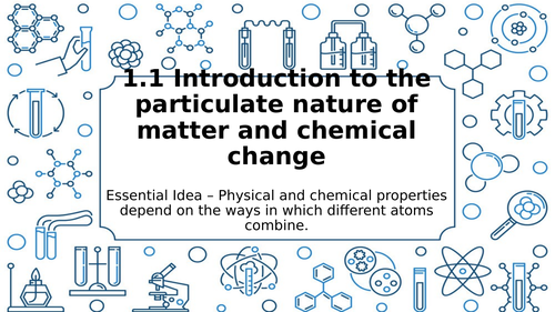 IB Chemistry Topic 1.1 Powerpoint | Teaching Resources