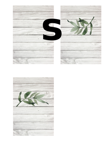 Maths lettering bunting natural wooden | Teaching Resources