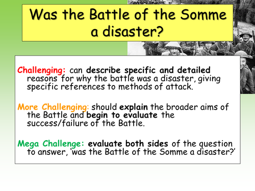 The Battle of the Somme | Teaching Resources