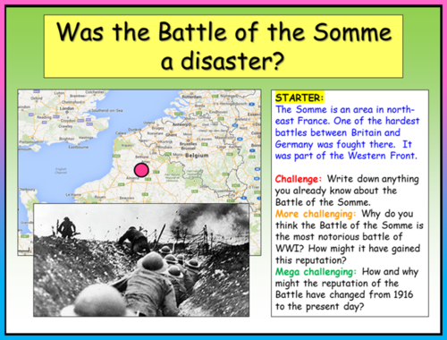The Battle of the Somme | Teaching Resources