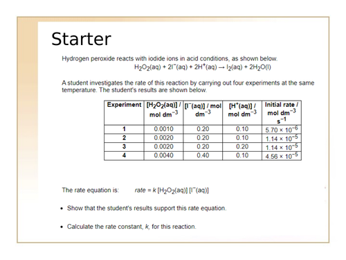 OCR Chemistry The rate determining step | Teaching Resources