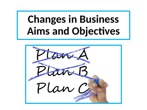 Changes in Aims and Objectives - GCSE (9-1) Business | Teaching Resources