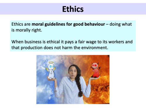Ethics, Environment & Business - GCSE (9-1) Business | Teaching Resources