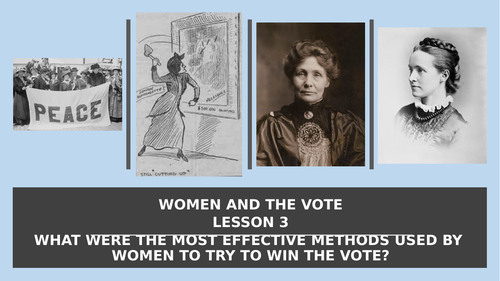 WOMEN AND THE VOTE LESSON 3 | Teaching Resources
