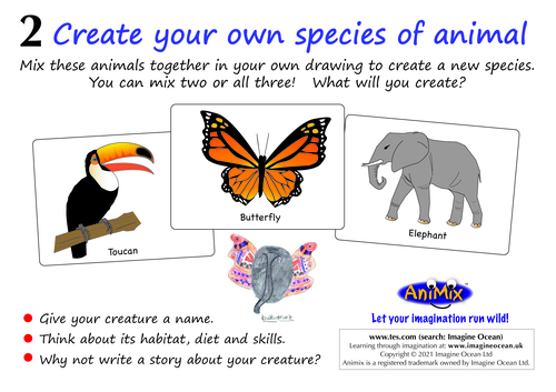Create your own species 2 - using creativity and literacy | Teaching ...