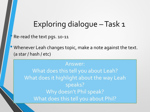 DNA by Dennis Kelly - Analysing a Script - Online or in the Classroom ...