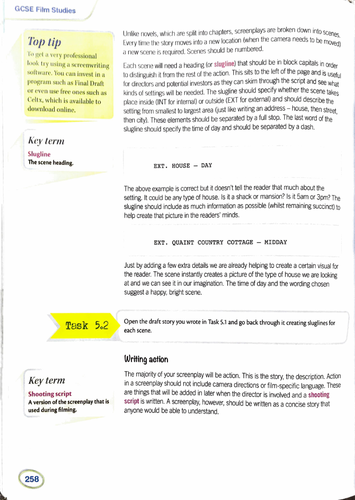 WJEC GCSE Film Students Coursework Component 3 | Teaching Resources