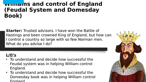 Williams and control of England Part 1 (Feudal System and Domesday Book ...