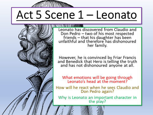Much Ado About Nothing Act 5 Scene 1 | Teaching Resources