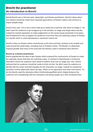 Brecht Fact Sheet | Teaching Resources
