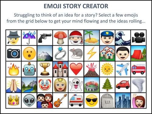 Emoji Story Creator | Teaching Resources
