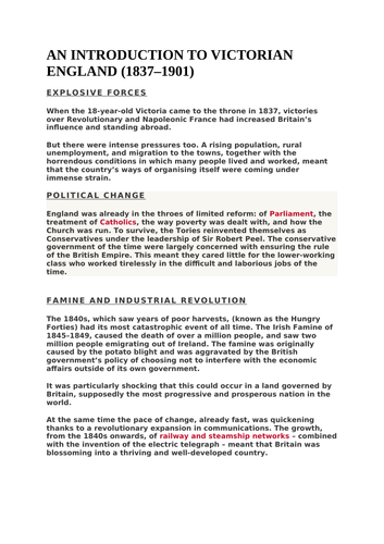 Victorian extract resources LANG PAPER 1 | Teaching Resources