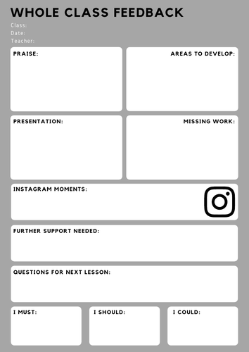 Art Feedback and Assessment Sheets | Teaching Resources