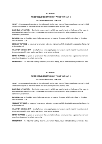 A LEVEL DEMOCRACY AND DICTATORSHIPS IN GERMANY,1919-1963. THE WHOLE OF ...