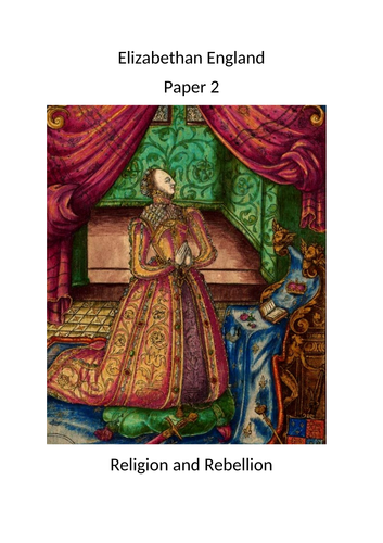 Elizabethan England Revision Workbooks: The complete set | Teaching ...