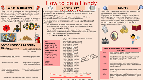 History Skills Knowledge Organiser | Teaching Resources