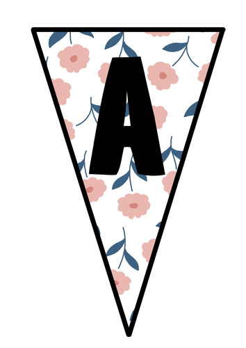Floral Classroom Noticeboard Bunting Display | Teaching Resources