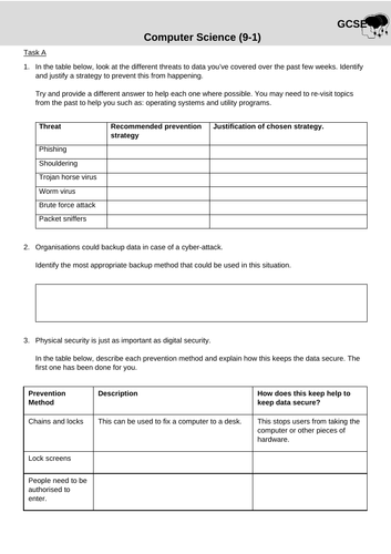 OCR GCSE - CS24b: Cyber resilience | Teaching Resources